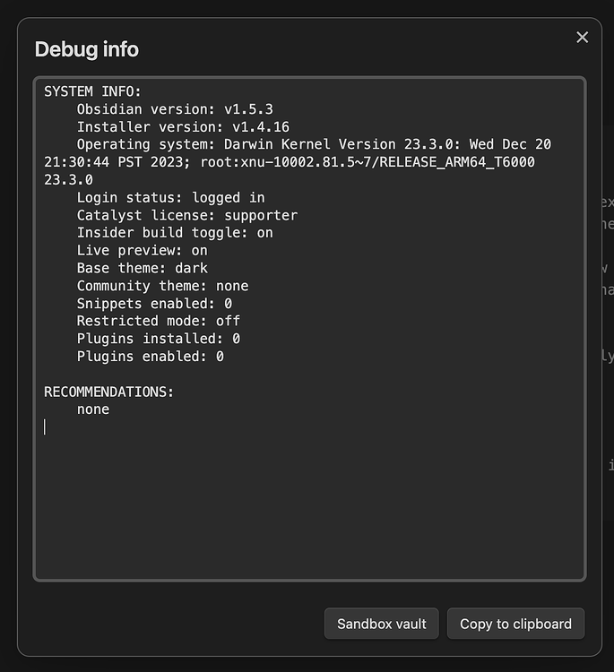 Allow to copy Obsidian version in settings - Feature requests - Obsidian Forum