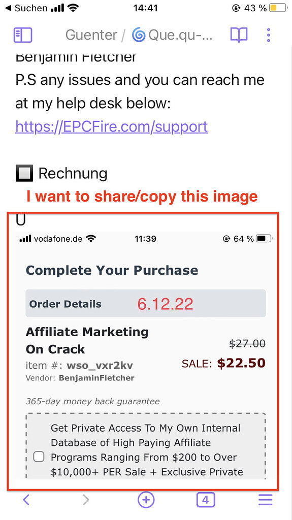 Copy or share an image from an Obsidian Note on the iPhone does not work - Help - Obsidian Forum