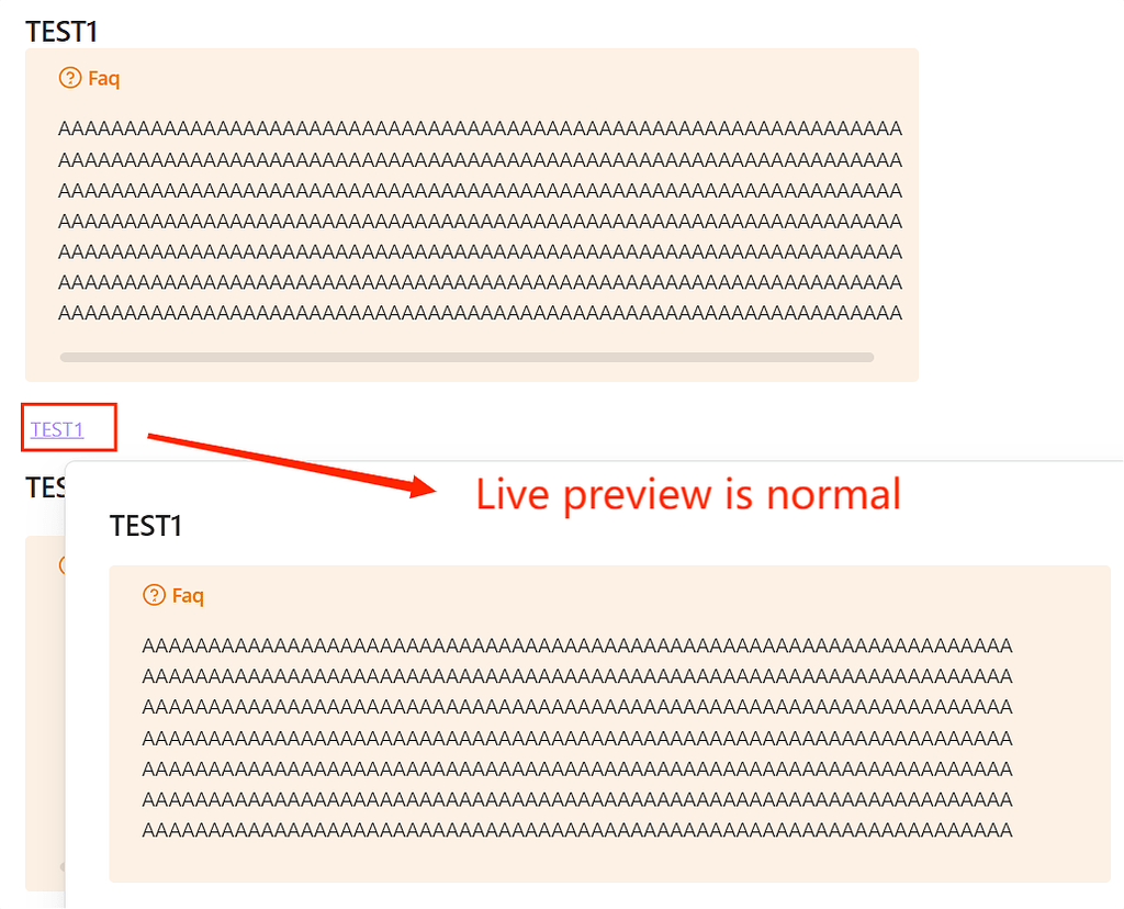 If a sentence of "callout blocks" starts with "-", "1.", "2.", etc., a part of its live preview ...