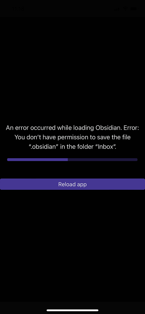 Stuck on IOS - No permission to save file in "Inbox" - Help - Obsidian ...