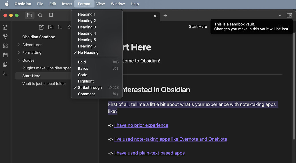 Configured macOS custom keyboard shortcuts for Obsidian don't function ...
