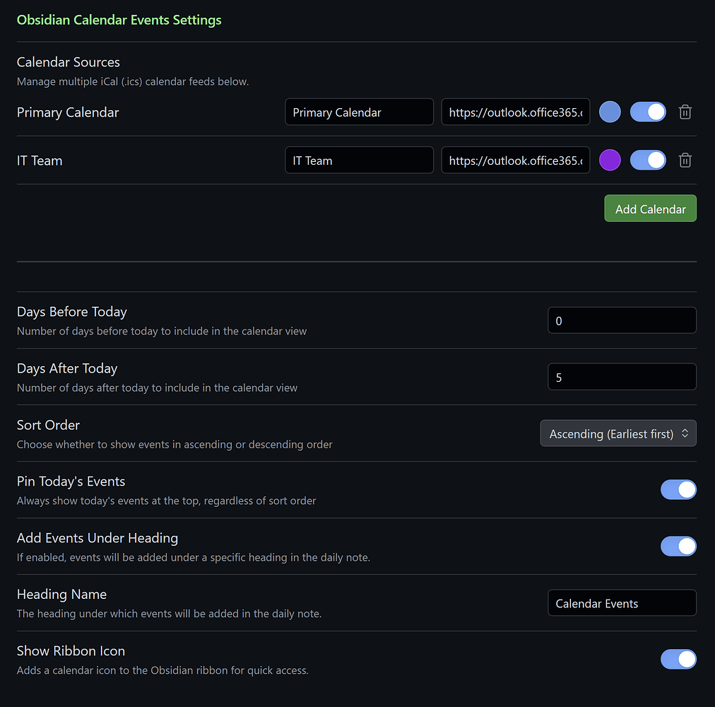 Obsidian Calendar Events - Share & showcase - Obsidian Forum