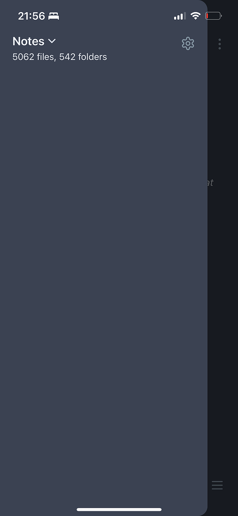 Sidebar content gone on iOS - Help - Obsidian Forum