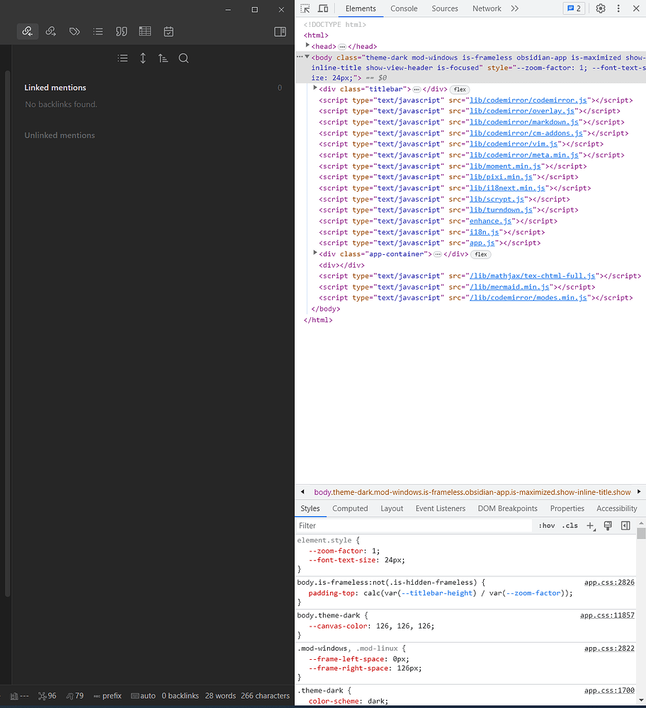 Opening developer console - Help - Obsidian Forum