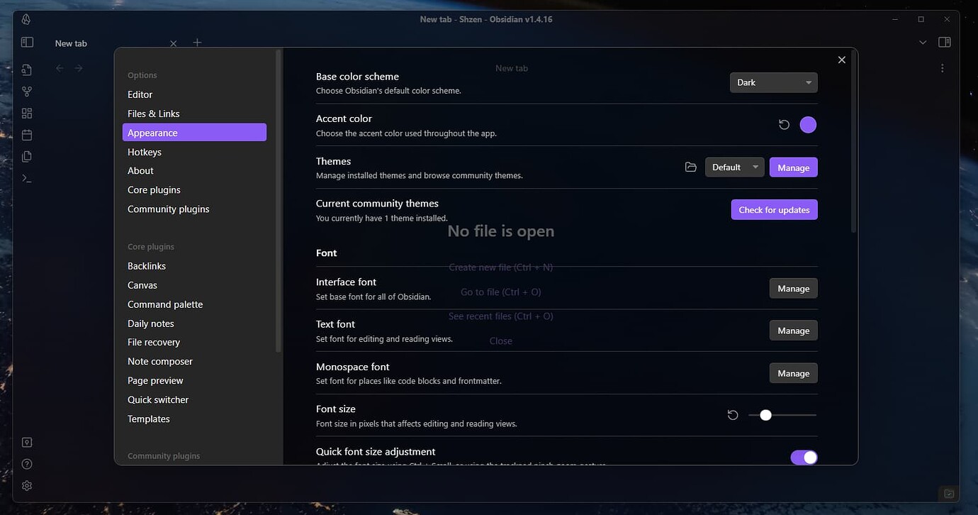 Transparency without blur effect - Custom CSS & Theme Design - Obsidian Forum