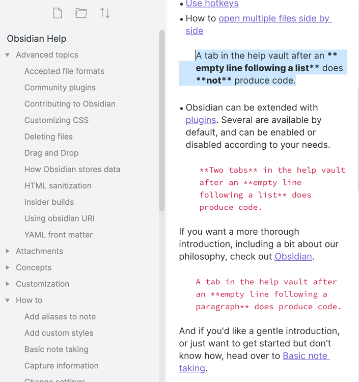 Can't use tab to indent the first list item - Bug graveyard - Obsidian ...