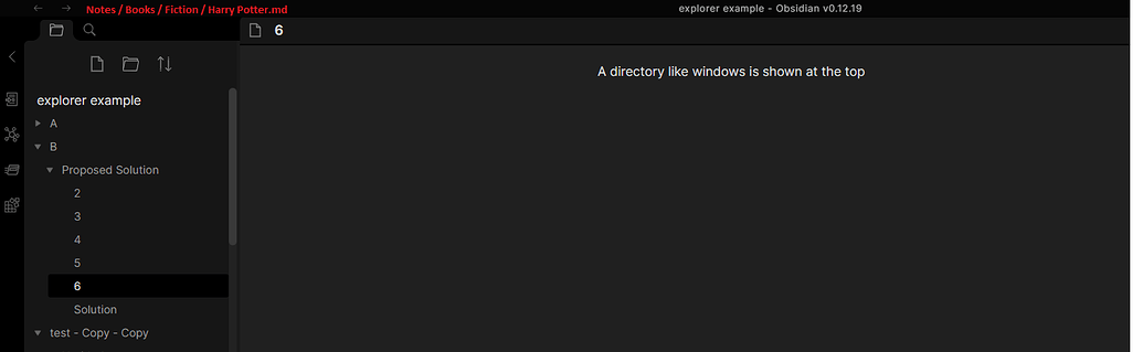 Please Make This A Core Feature In Obsidian Windowslinuxmac Like File Exploration Mode And
