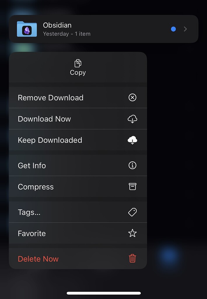 iOS 18 finally introduces "keep downloaded" option in iCloud - Share & showcase - Obsidian Forum