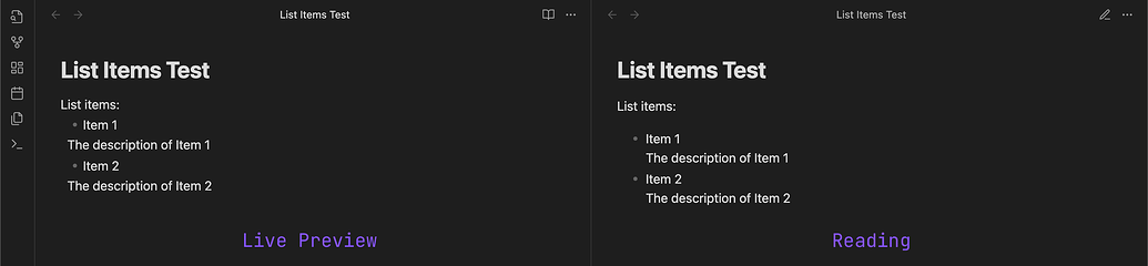 Line breaks within bulleted list items no longer indented - Bug graveyard - Obsidian Forum