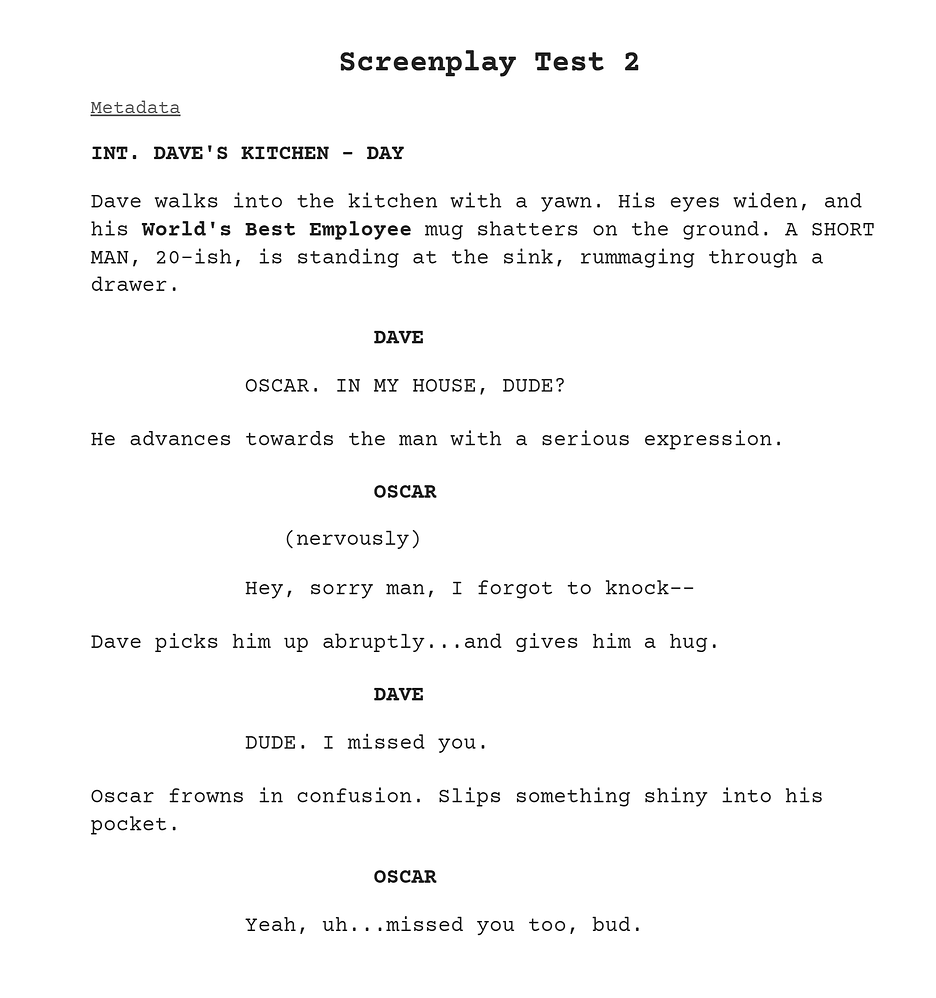 Screenwriting CSS Snippet - Write in Markdown, Export as a Well-Formatted Screenplay - Share ...