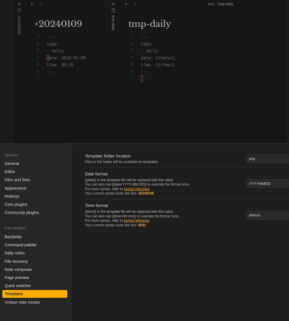 Template inputs Date/Time tags in incorrect format - Help - Obsidian Forum