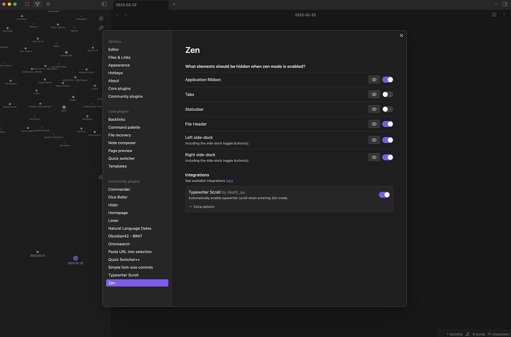 Zen: A distraction free workspace - Share & showcase - Obsidian Forum