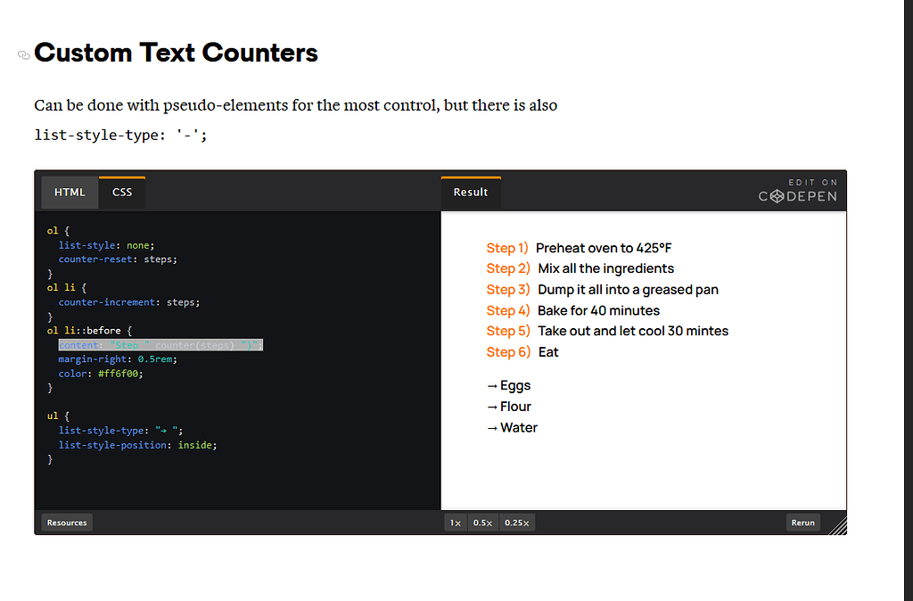 Change the dot in an ordered list to a bracket - Custom CSS & Theme Design - Obsidian Forum