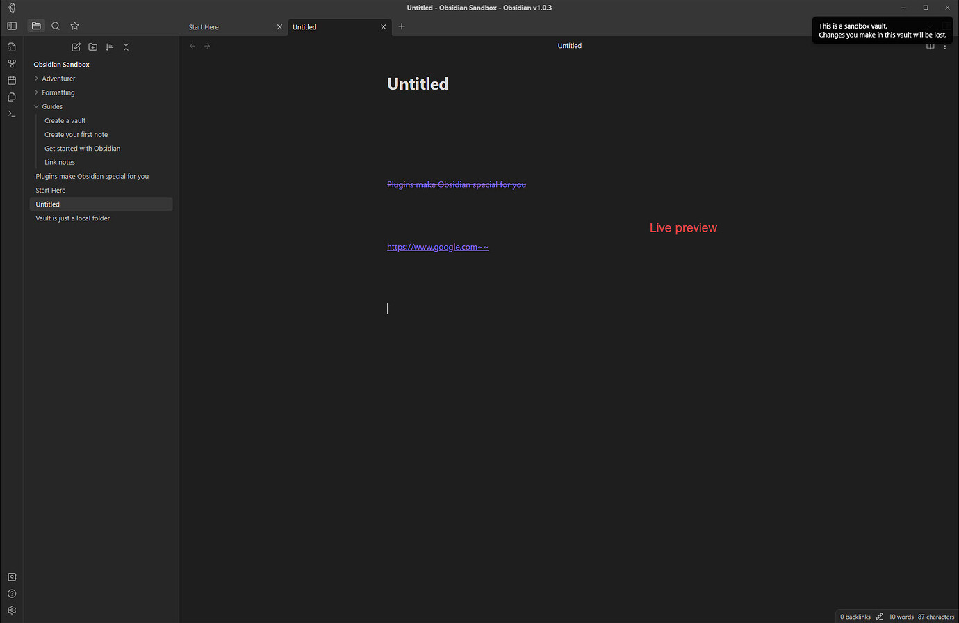 Links not rendered with strikethrough - Bug reports - Obsidian Forum