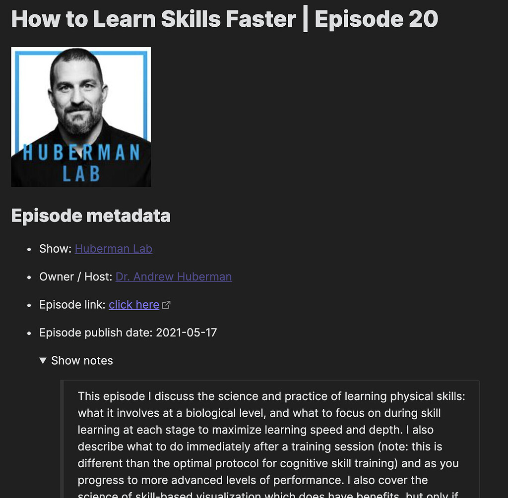 How are you organizing your knowledge from podcasts? - Knowledge ...