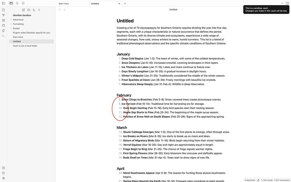 Problems with numbered lists - Help - Obsidian Forum