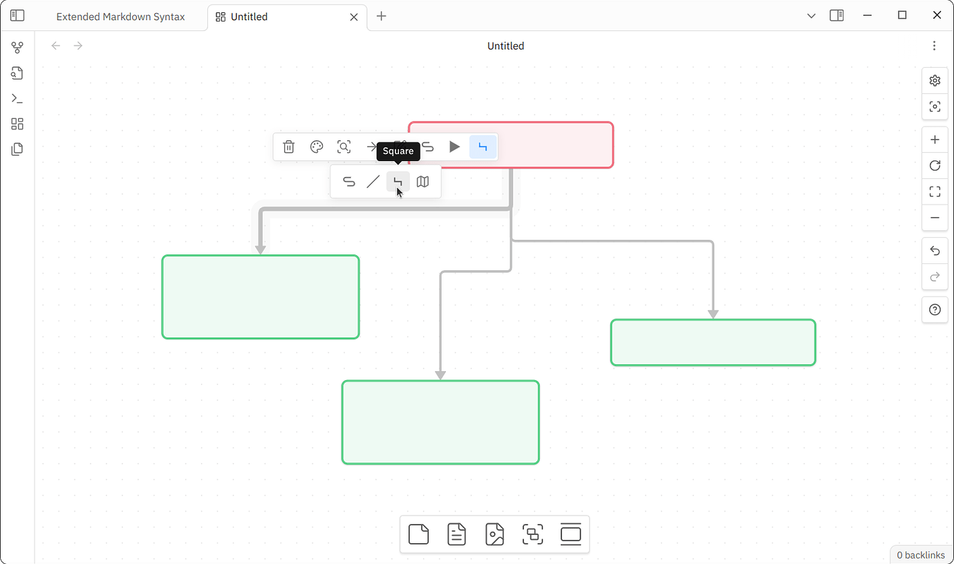 How can I make all Canvas connection lines straight instead of curved ...