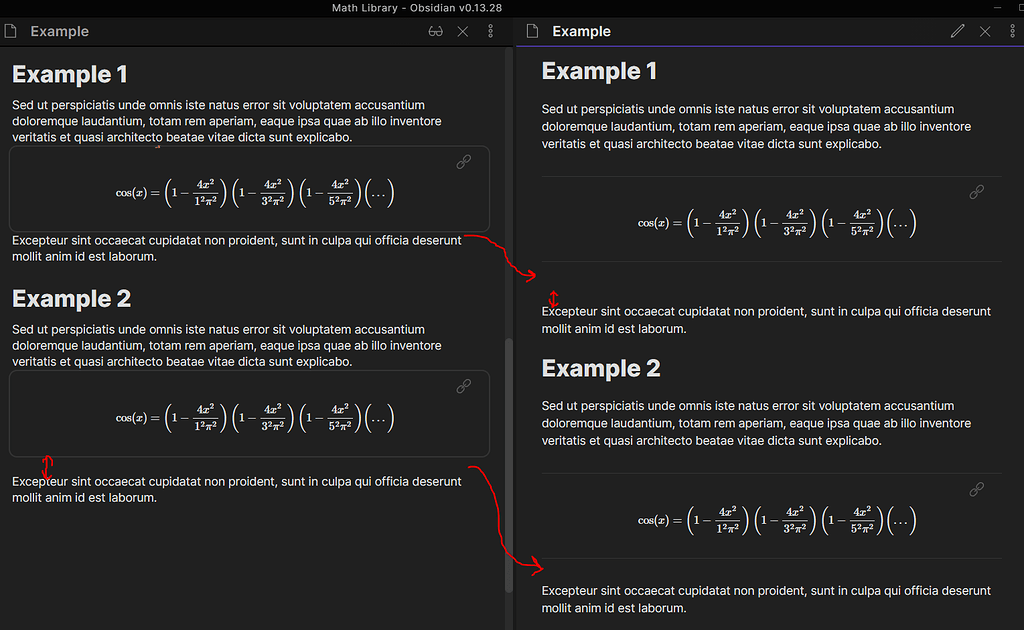 Empty Line After LaTeX Embed In Live Preview Bug Reports Obsidian Forum