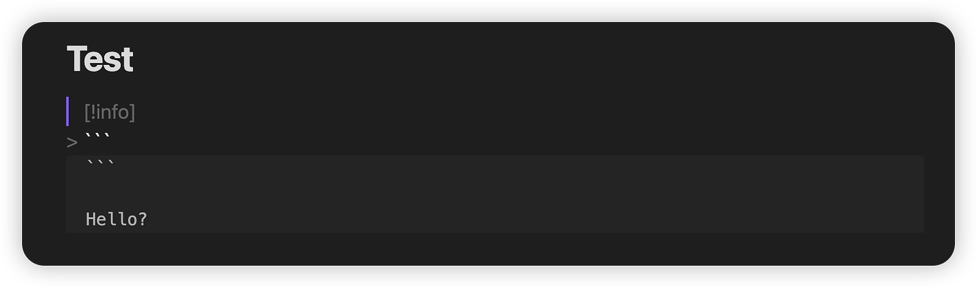 Issues In Using Callout With Code Blocks Bug Graveyard Obsidian Forum 