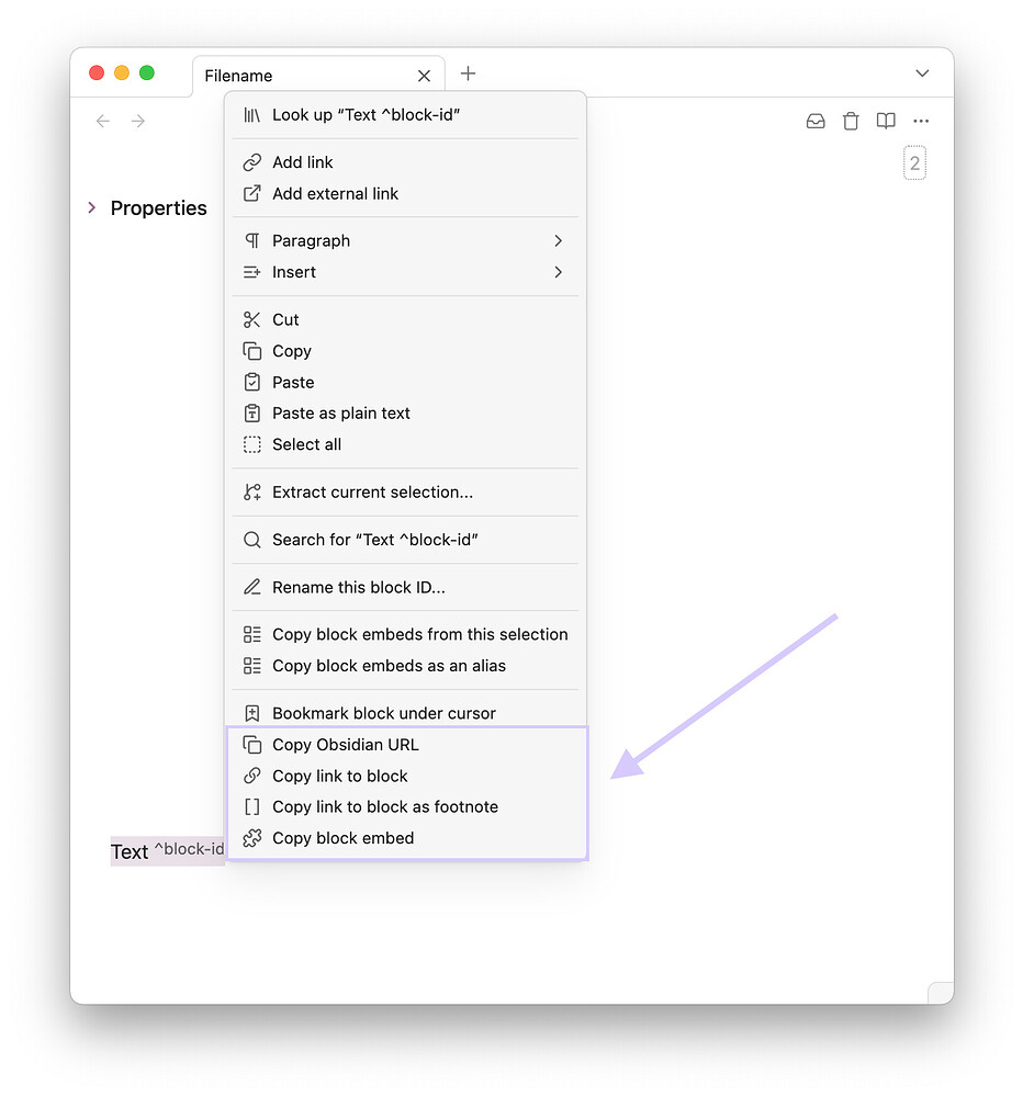 Copy block link, embed, footnote or URL with Templater - Share ...