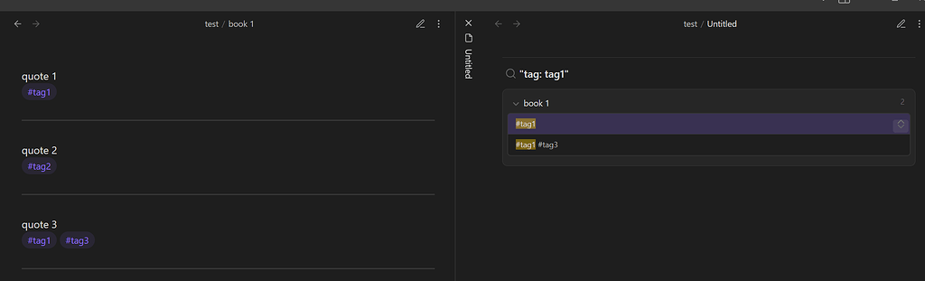 Querying Vault for Highlights with a Specific Tag? Not Possible? - Help - Obsidian Forum