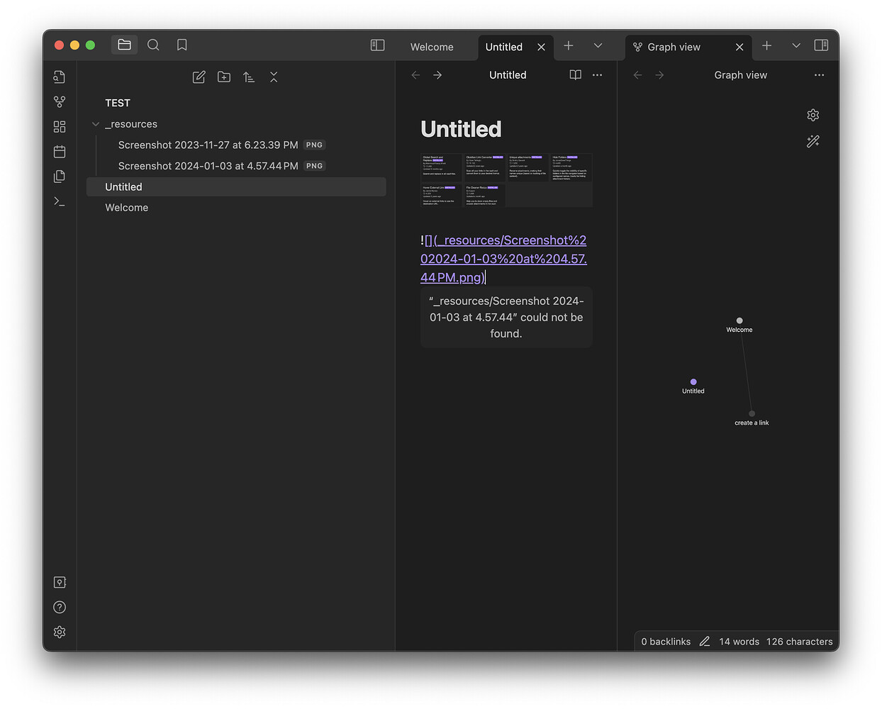 Glitch: images cannot be found error in markdown - Help - Obsidian Forum