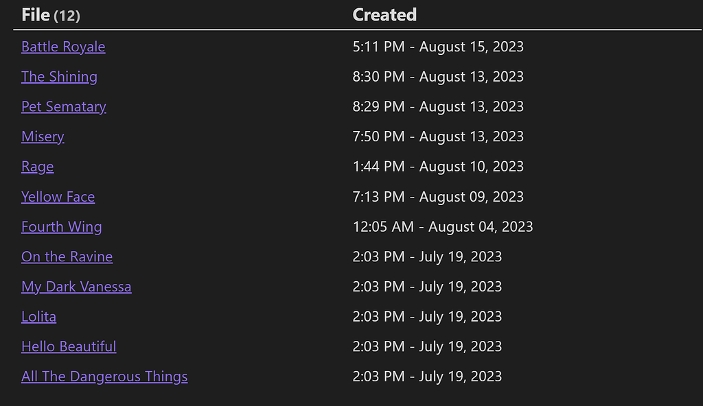 Creating links from dataview table results? - Help - Obsidian Forum Creating links from dataview table results? - Help - Obsidian Forum