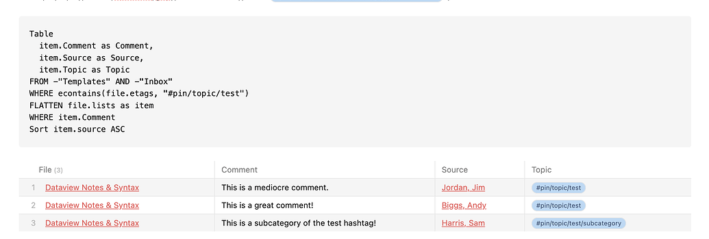 Tags & Subtags - Filtering Dataview Results to Show/Not Show Results with Subtags - Help ...