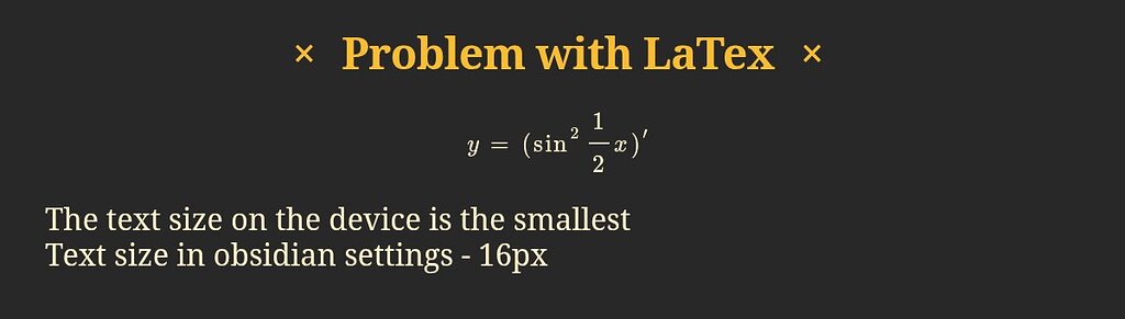 Android LaTeX with different system font size - Bug reports - Obsidian ...