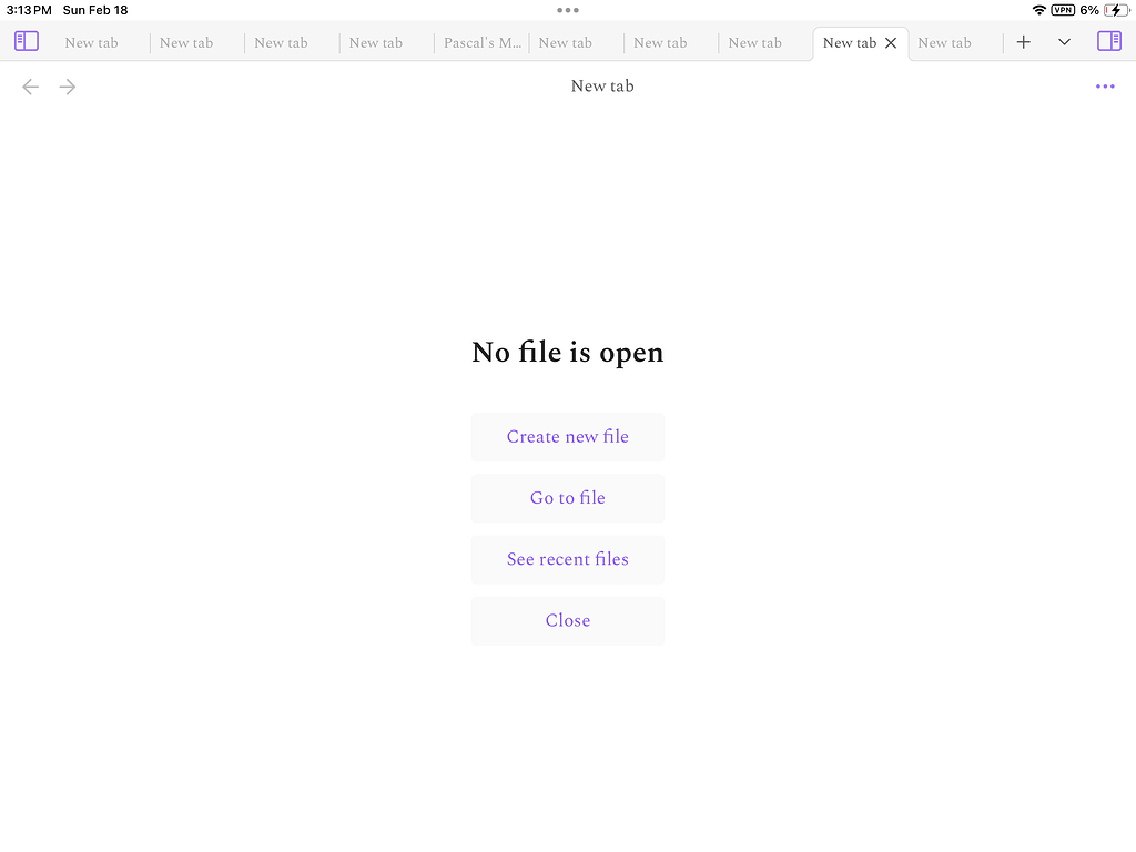 All my tabs vanished! - Help - Obsidian Forum