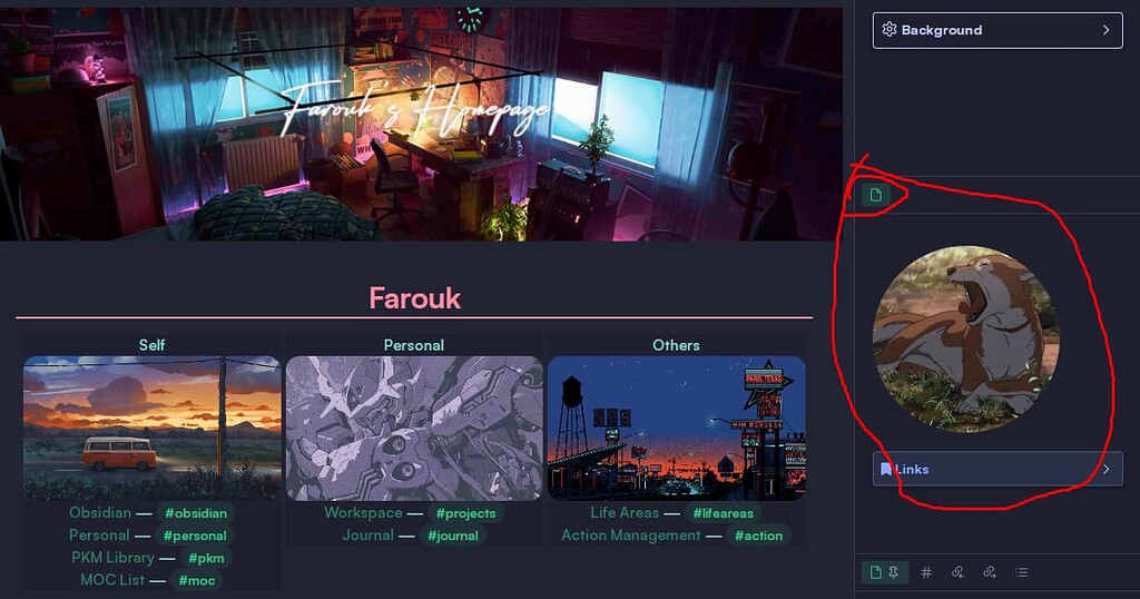 Help profile image in sidebar - Help - Obsidian Forum
