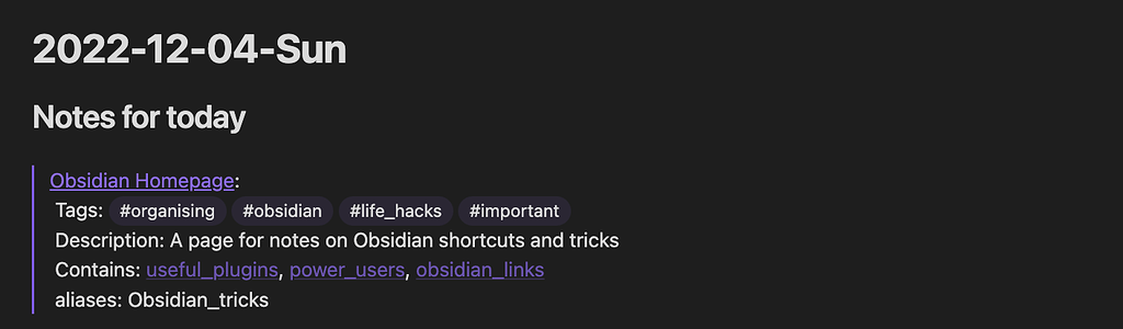 Summarise Notes When Referencing Help Obsidian Forum