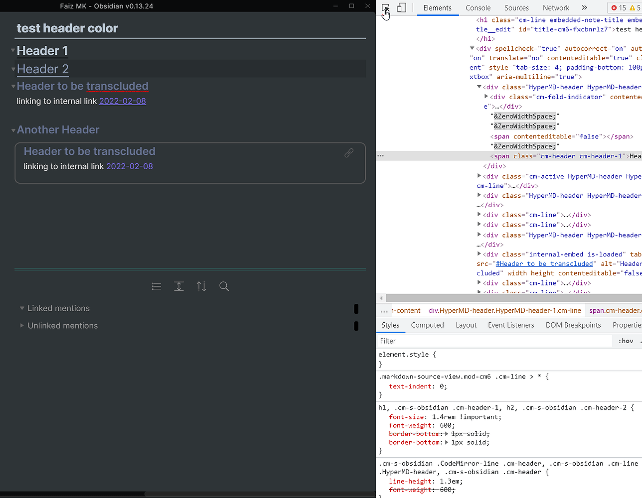 Live Preview Style Header Font Attributes Help Obsidian Forum Live Preview Style Header Font Attributes Help Obsidian Forum
