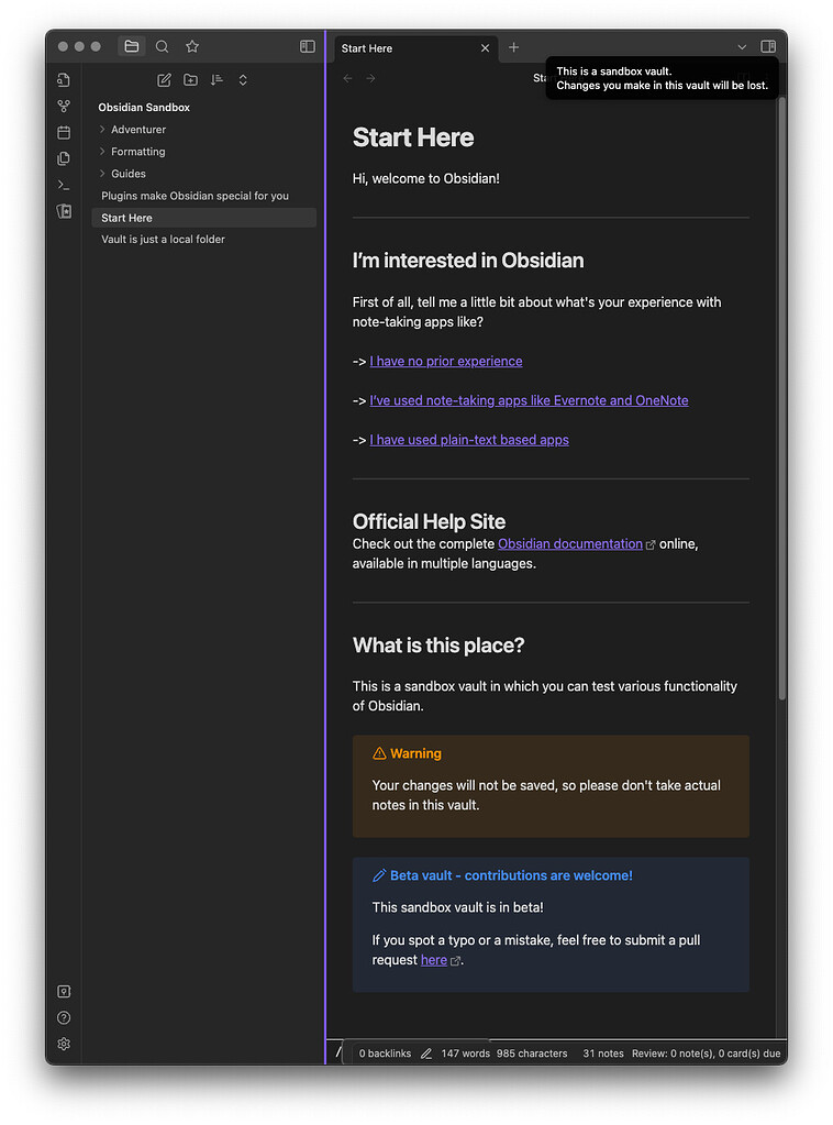 Status Bar Occludes The Vim Mode Command Windows Bug Reports Obsidian Forum