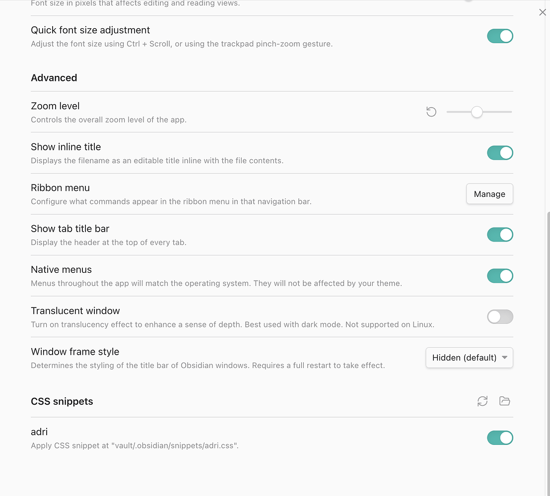 Can't get custom CSS to work - Custom CSS & Theme Design - Obsidian Forum Can't get custom CSS to work - Custom CSS & Theme Design - Obsidian Forum