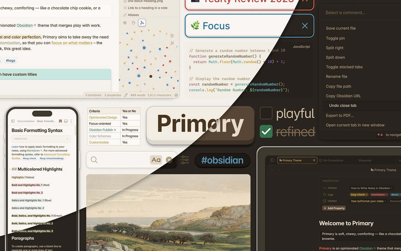 Primary Theme - #151 by Cecilia_May - Share & showcase - Obsidian Forum
