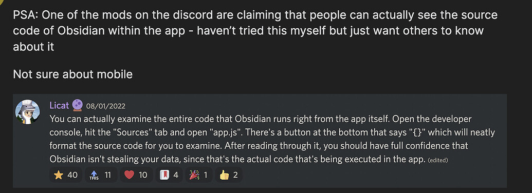 Is it true that Obsidian is already open source? - Help - Obsidian Forum