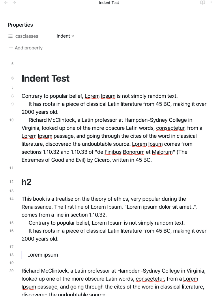 Indent First Line Of Paragraph Share And Showcase Obsidian Forum
