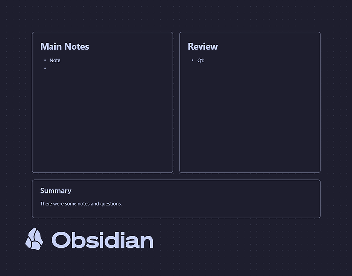 Cornell Notes workflow/workaround - Share & showcase - Obsidian Forum