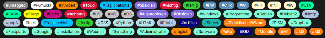 How to show all tags in color? - Help - Obsidian Forum