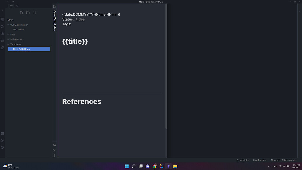 Panes only taking up the left half of the screen - Help - Obsidian Forum