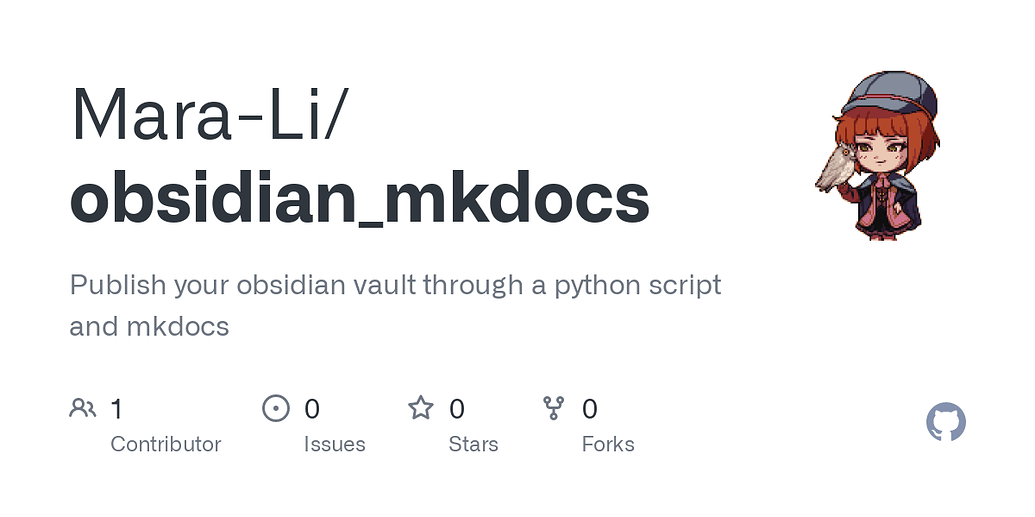 Obsidian Mkdocs Publisher : A free publish alternative - Share ...