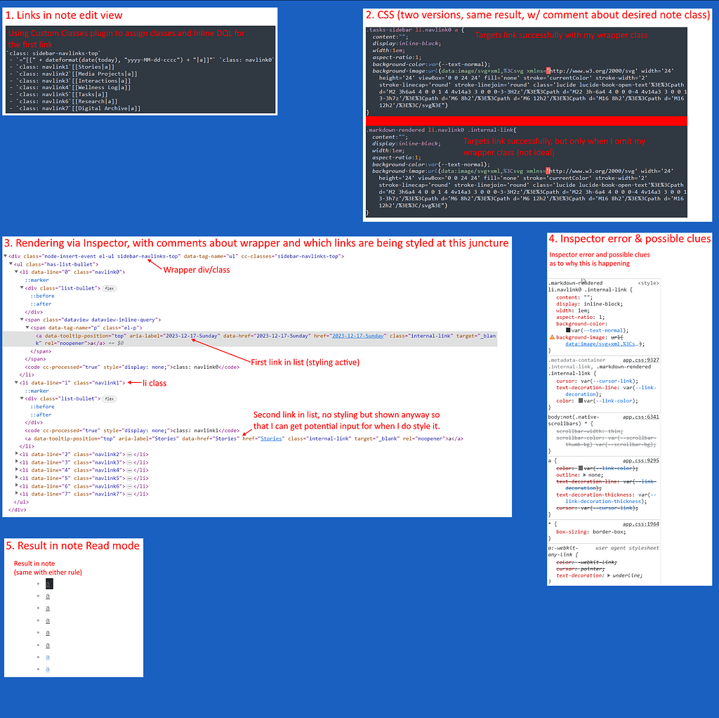 Render A Set Of Specific Internal Links As Lucide Svg Icons Via Css Custom Css And Theme Design