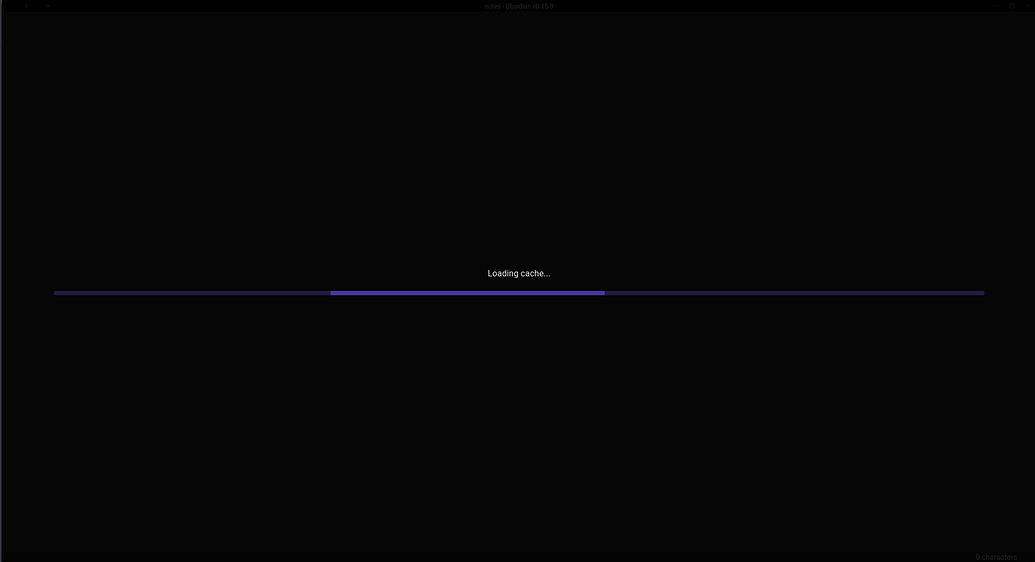 Stuck on Loading cache - Help - Obsidian Forum