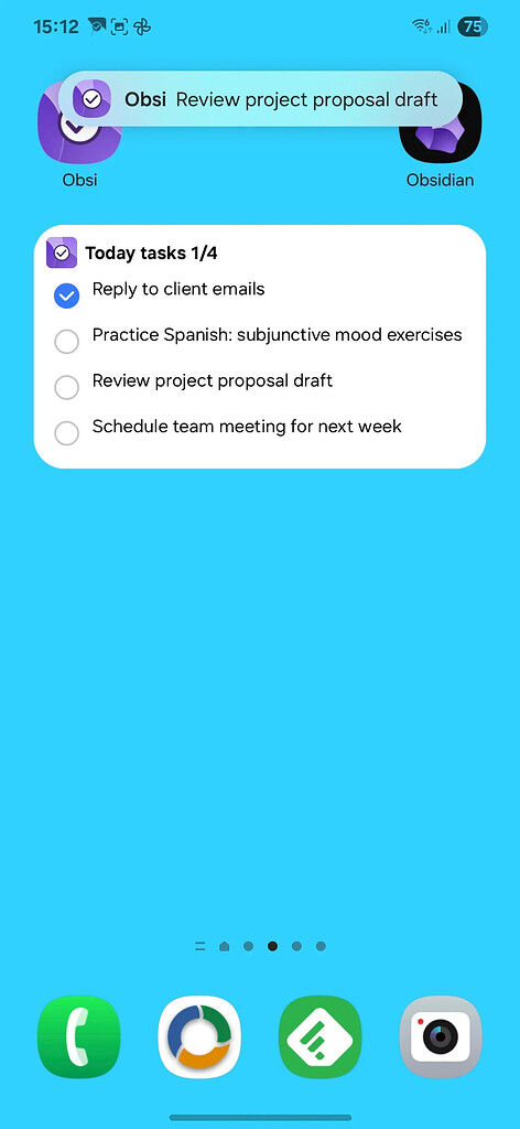 Home widget with Obsidian today tasks is available - Share & showcase ...
