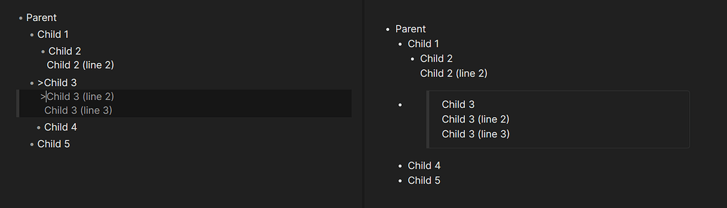 Editor/Live Preview: Support quotes/quotation in list items - Bug ...