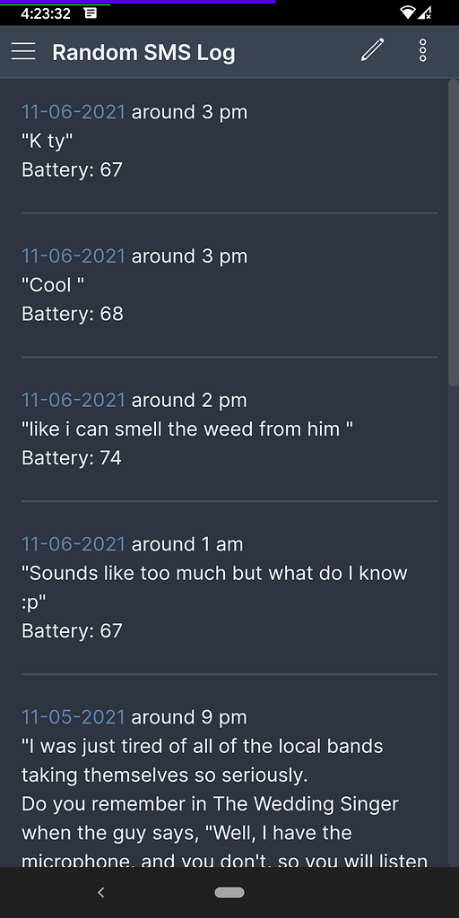 Android - Randomly logs 1 in 10 SMS messages - Share & showcase ...