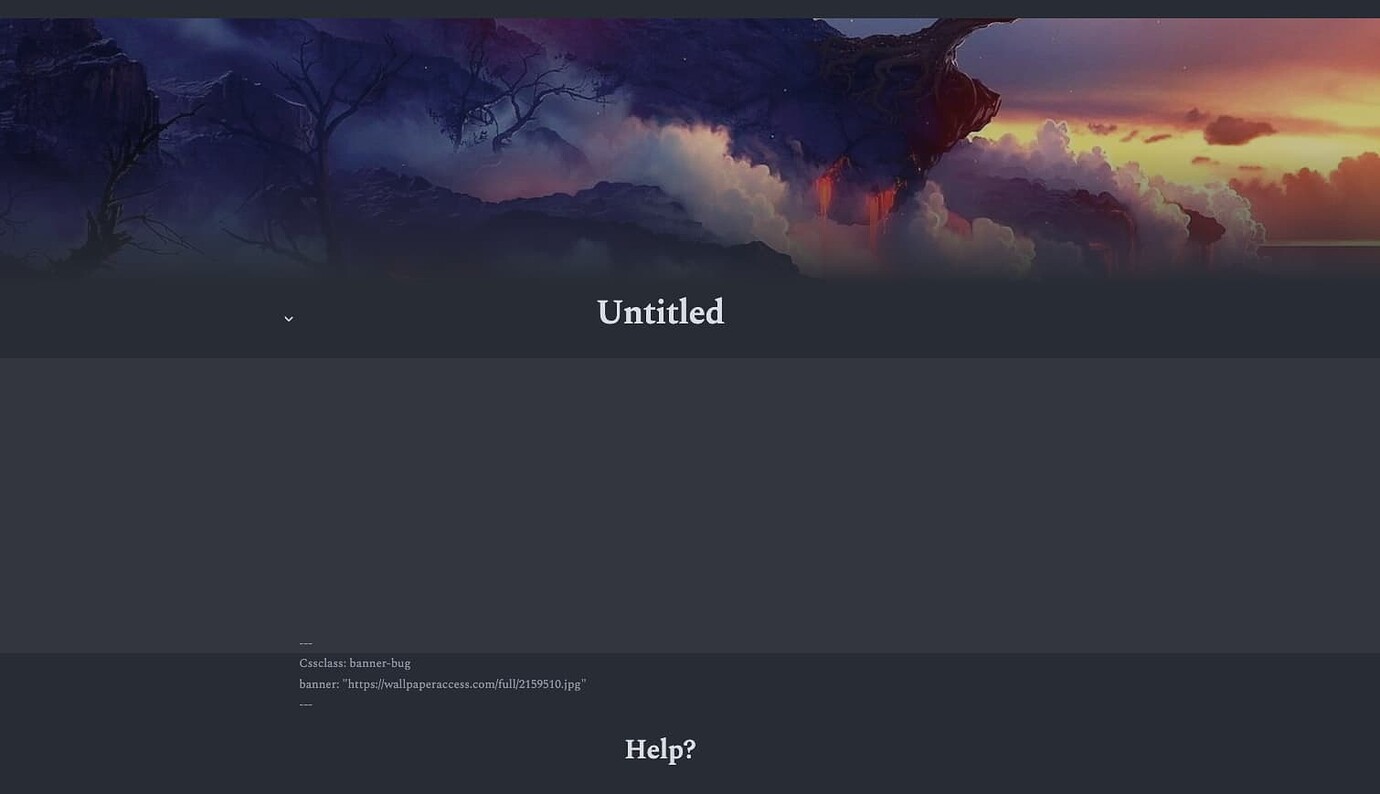 Banner plugin help? - Help - Obsidian Forum