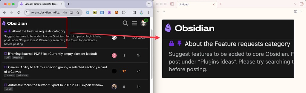 Embedding Image: Ability to specify image dimensions by percentage - Feature requests - Obsidian ...