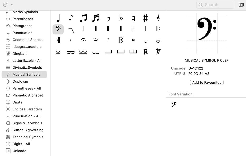 Insert musical symbols into a document - Help - Obsidian Forum